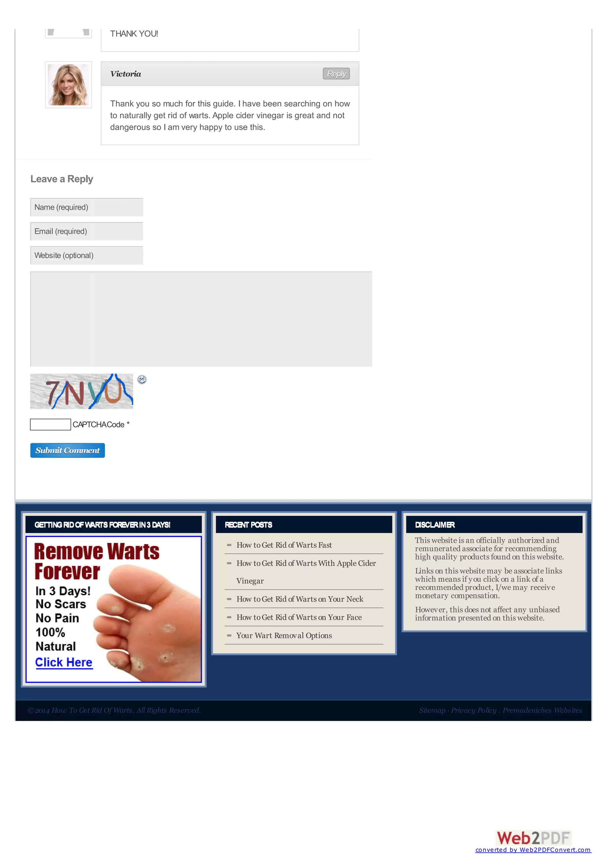 How to Get Rid of Warts With Apple Cider Vinegar | PDF