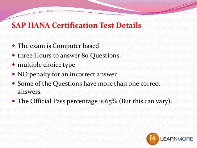 How to get SAP HANA Certification