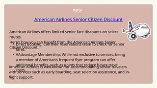 How to Get Senior Citizen Discount on Airlines? | PPTX