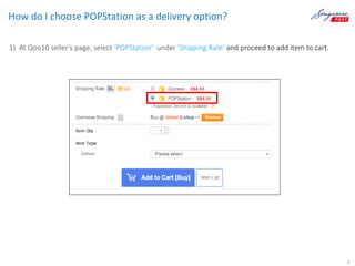 Starting Guide - POPStation for Qoo10 Buyers | PPTX