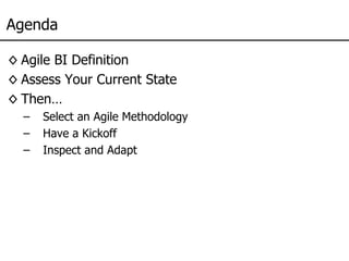 How to get started with Agile BI | PPT