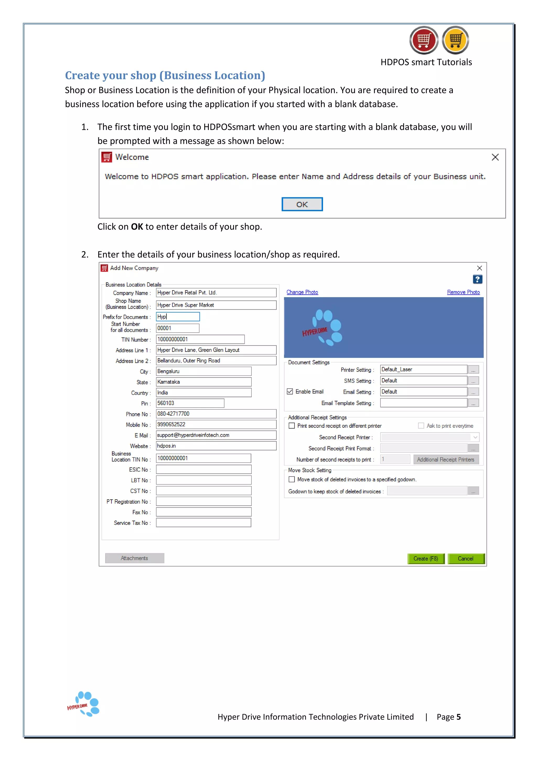 How to get started with HDPOS Smart | PDF