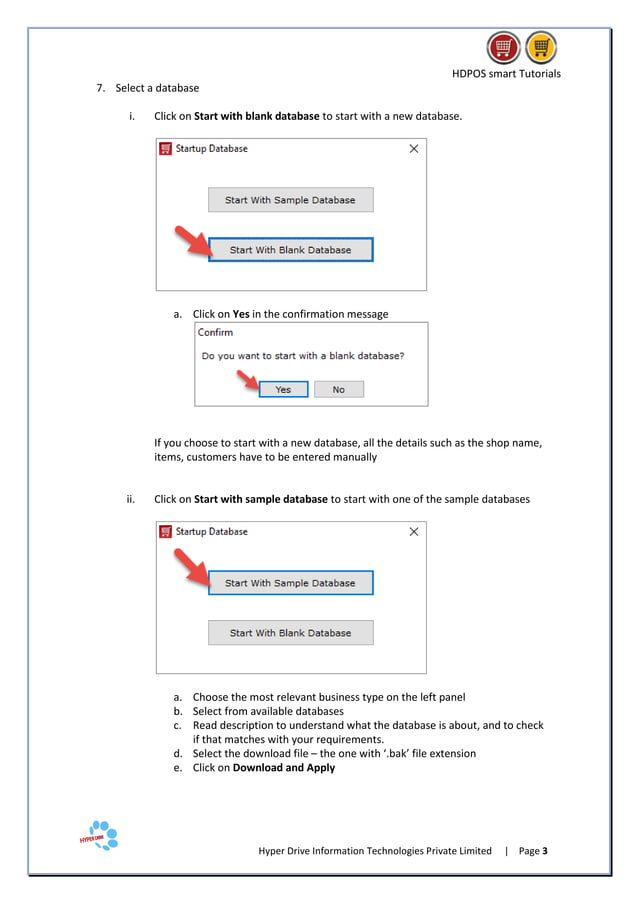 How to get started with HDPOS Smart | PDF