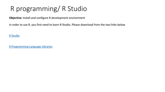 How to get started with R programming | PPT