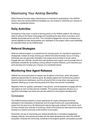 How to Get Started with the GriffinAI Airdrop - A Comprehensive ...