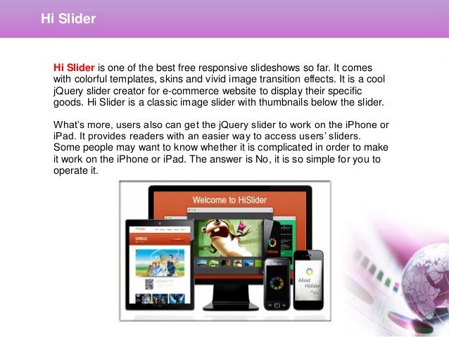 How to get the j query slider to work on the iphone & ipad by using hi ...