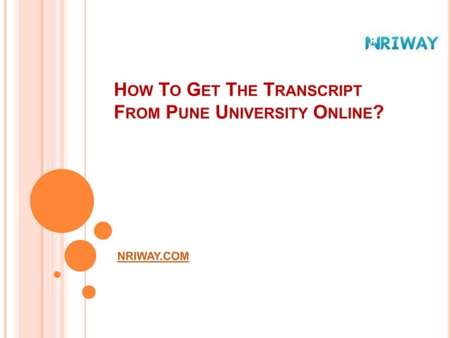 How To Get The Transcript From Pune University.pptx
