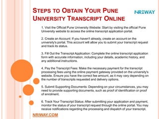 How To Get The Transcript From Pune University.pptx