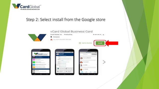 How to get the v card app on your phone | PDF