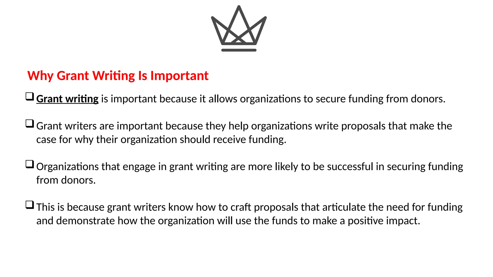 How To Get Your Grant Writing Efforts Funded | PPTX