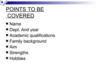 How To Give A Formal Intro | PPT