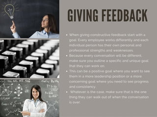 How to Give Constructive Feedback at Work by Scott Storick | PDF