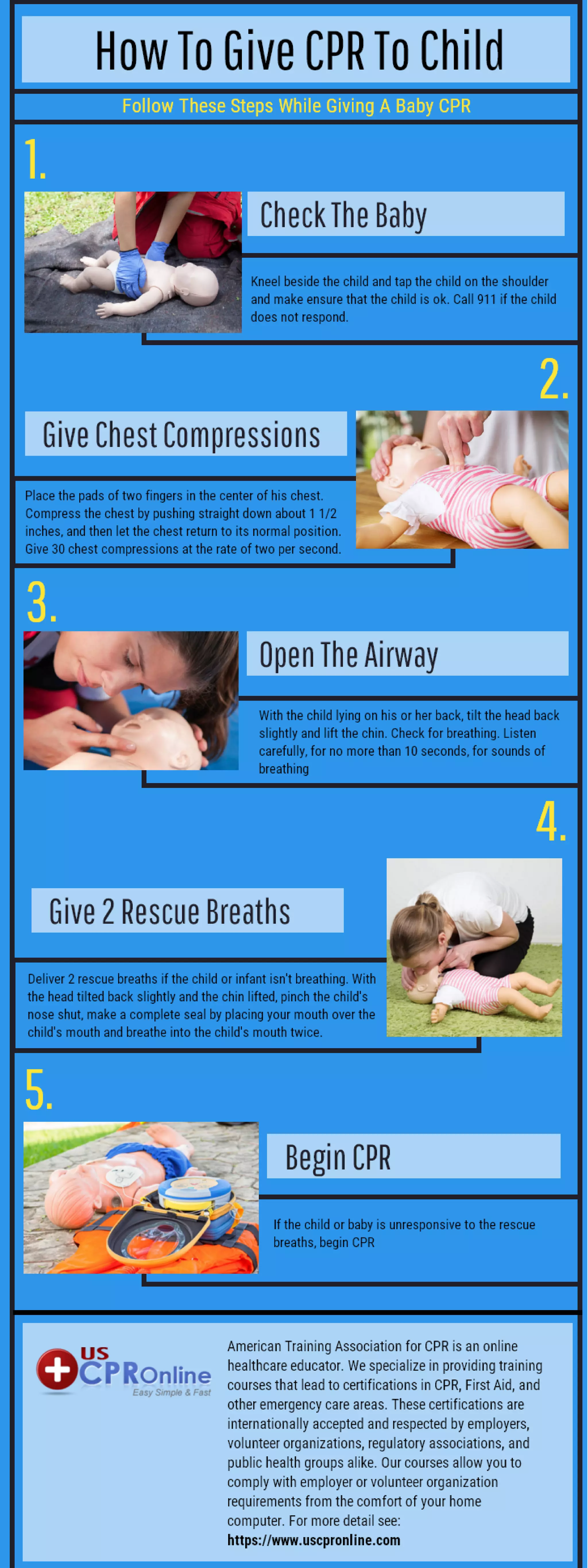 How To Give CPR To Child | PDF