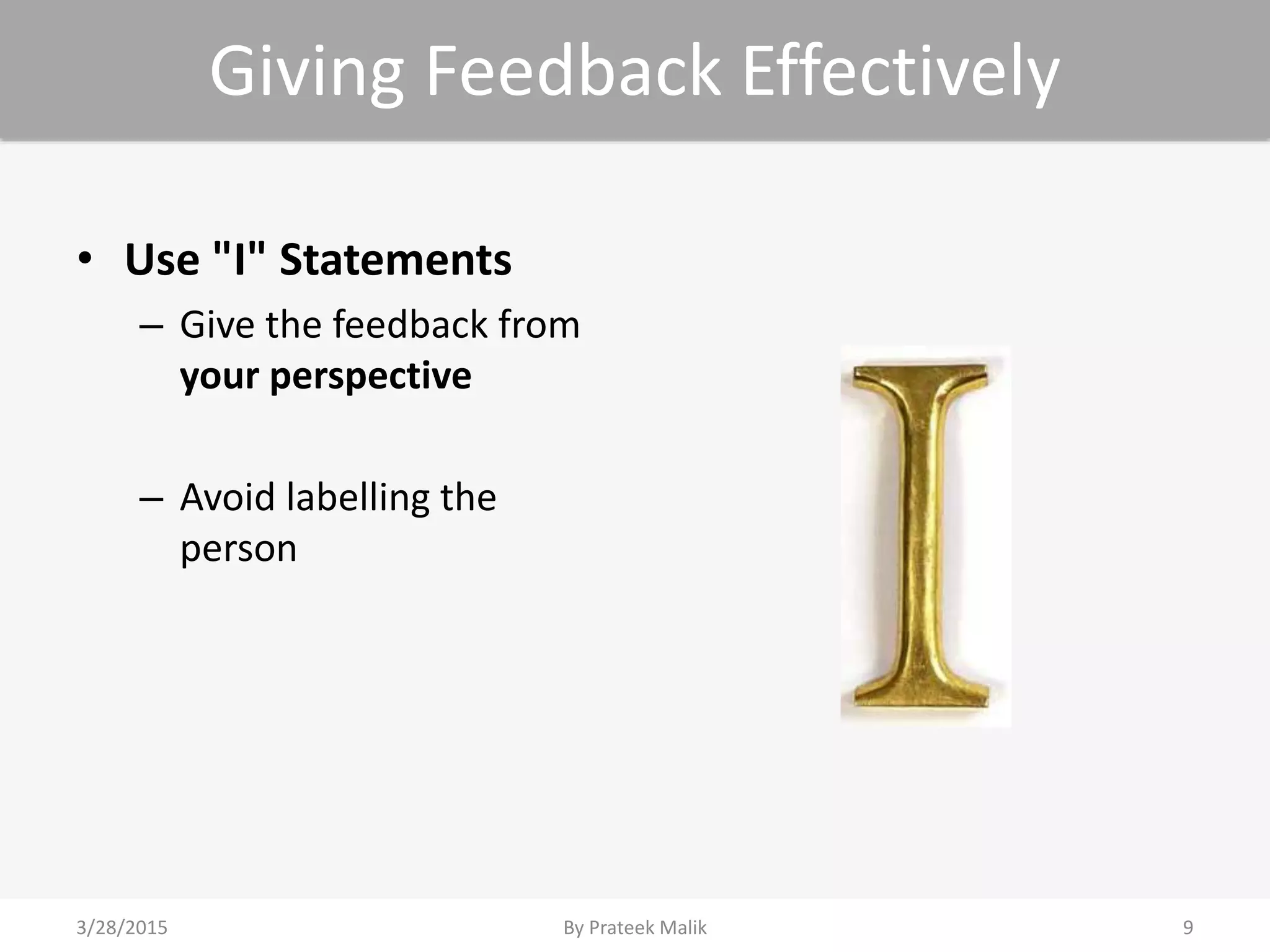 How to give feedback? | PPTX