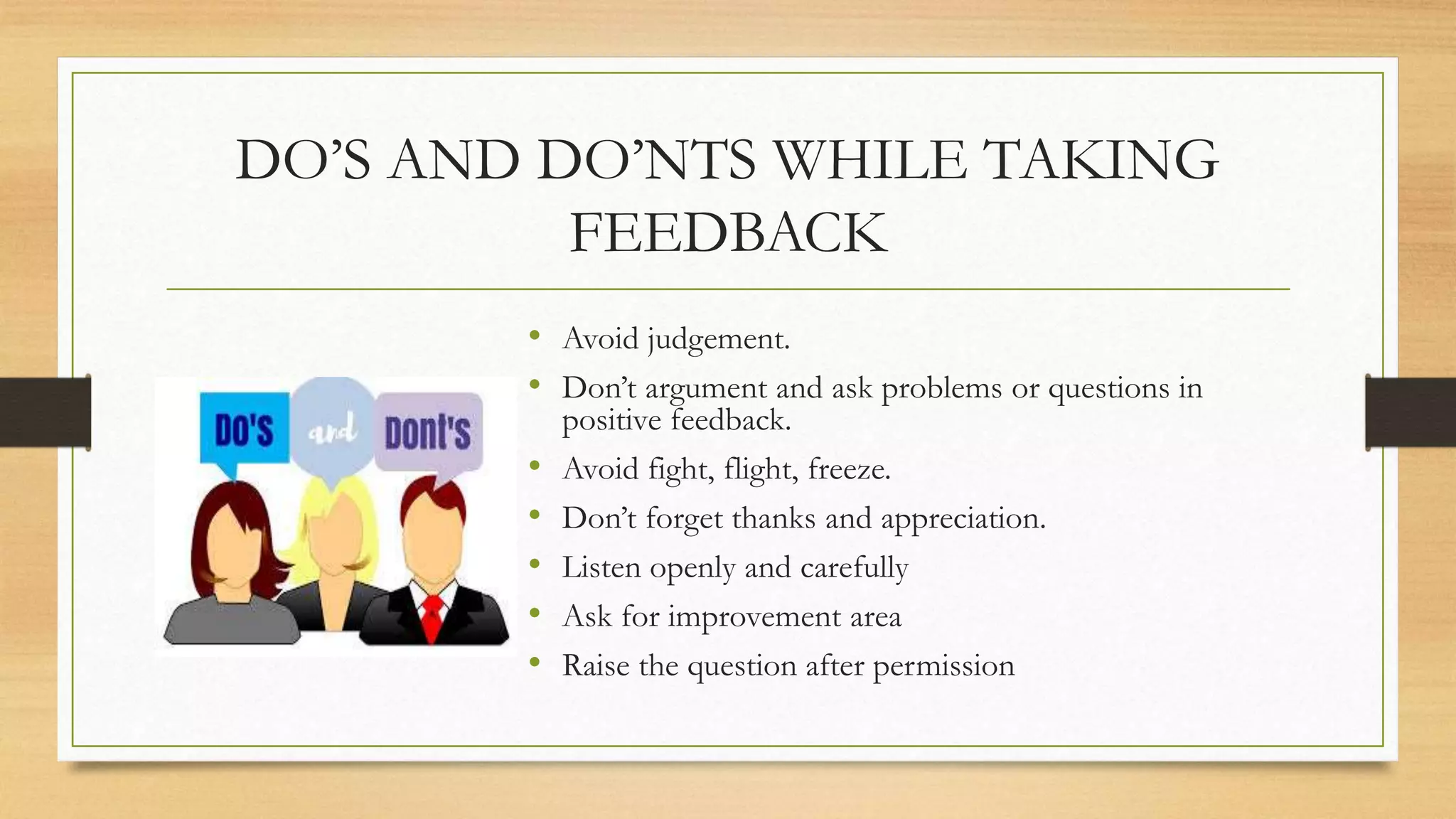 How to give feedback | PPTX