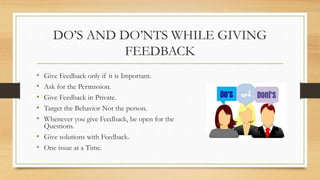 How to give feedback | PPTX