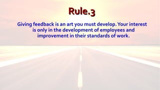 10 Golden Rules to Give Feedback to Your Employees | PPT
