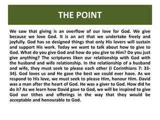 How to give to god | PPTX | Christianity | Religion & Spirituality