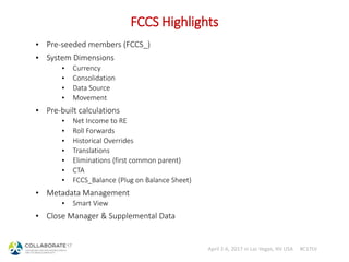 How to go from HFM (on prem) to FCCS(cloud) with a horizontal learning ...