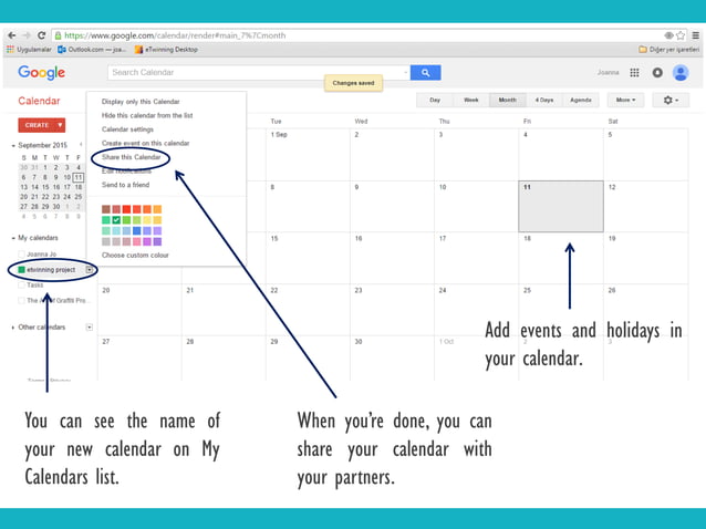 How to make .... google calendar | PPT