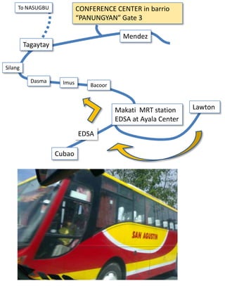 How to go to mendez conference center by bus | PDF
