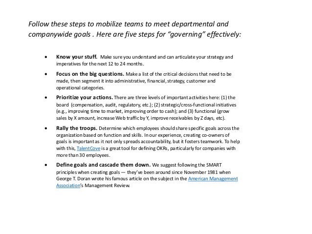 Infographic - 5 Steps to "Governing" Effectively | PPTX | Business ...