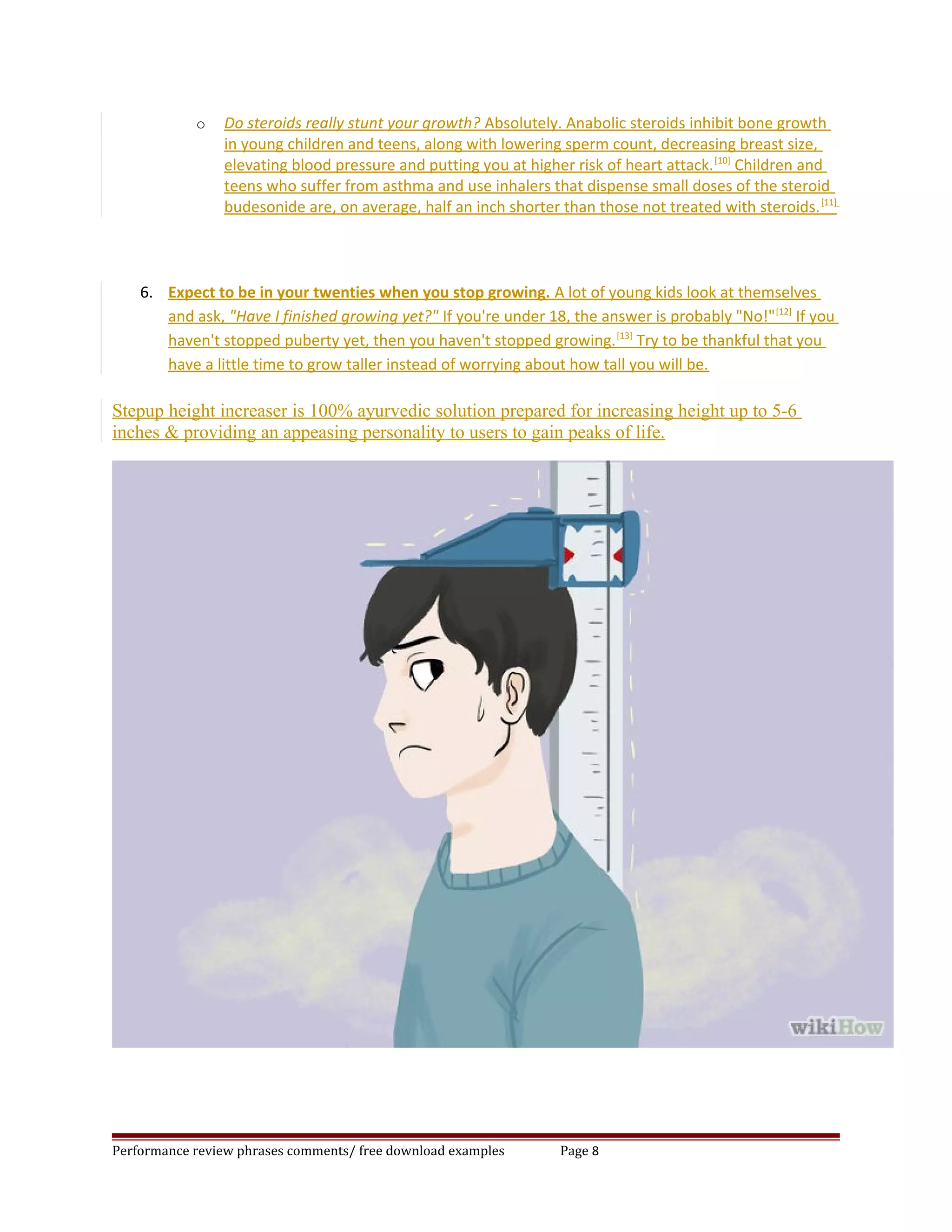 How to grow taller fast | DOC