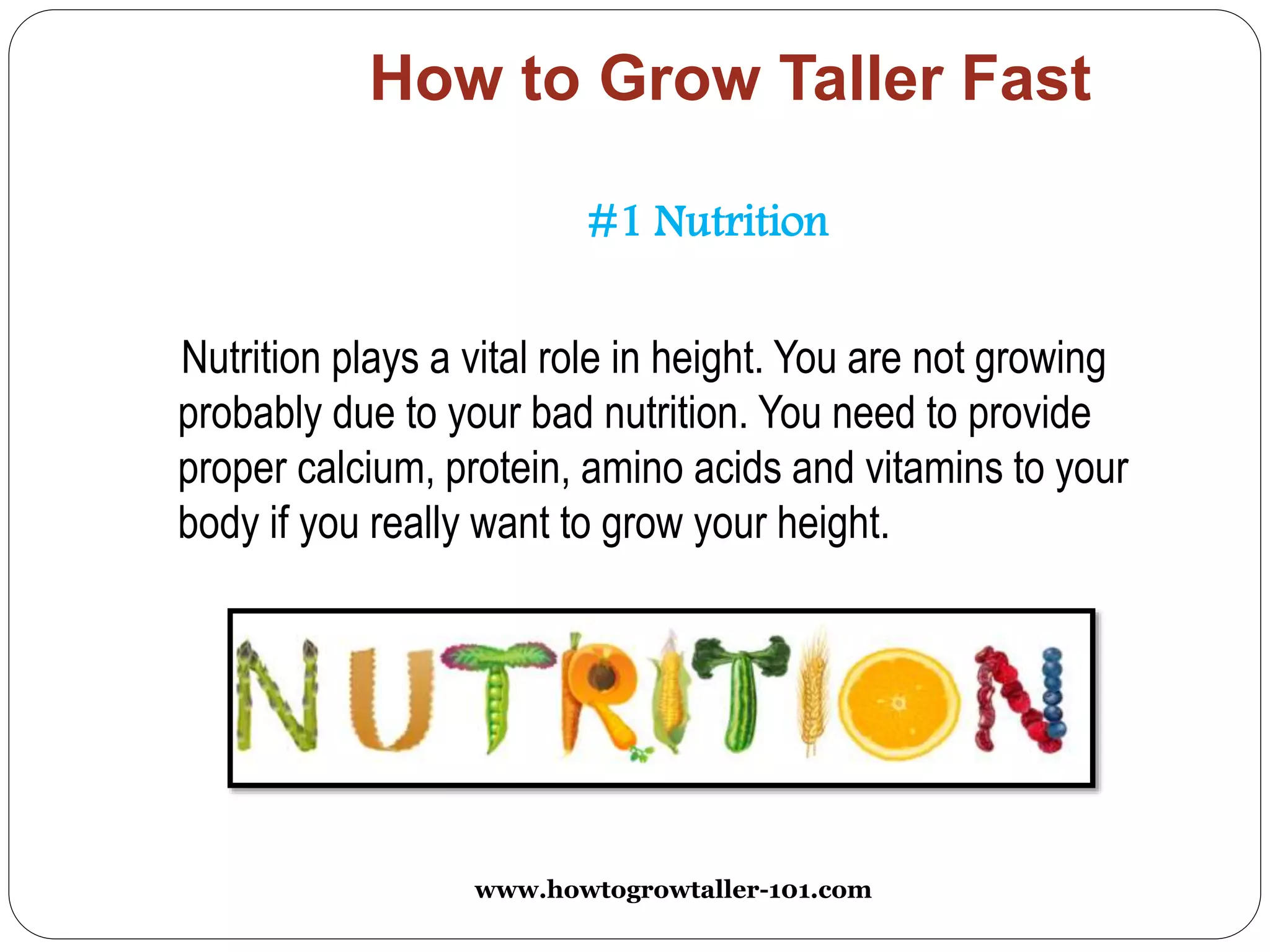 How to grow taller fast | PPT