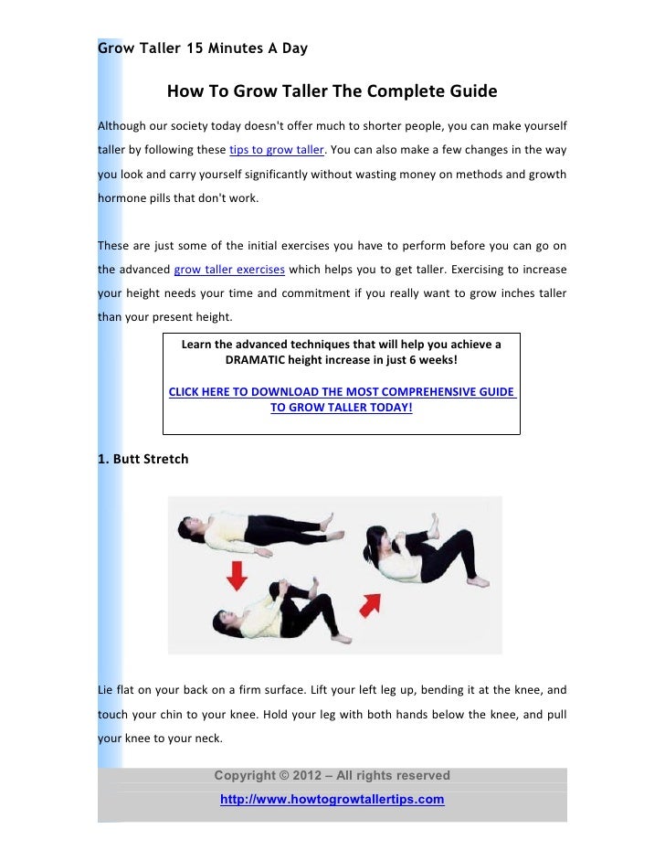 Stretches That Increase Height