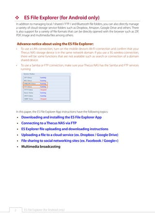 How-to Guide: ES explorer | PDF