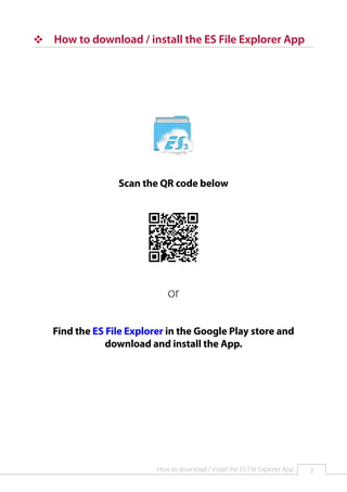 How-to Guide: ES explorer | PDF