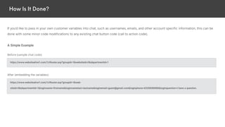 Passing Custom Variables Into Chat | PPT