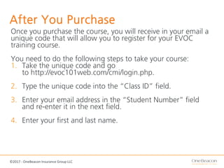 EVOC Training with OneBeacon Government Risks | PPT