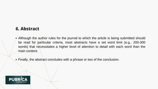 How to guide for effectually writing a publishable research manuscript ...