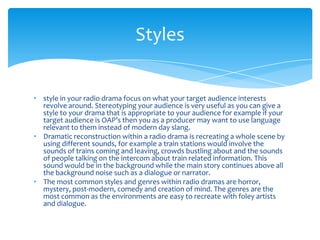 How to guide – radio drama jack tanner | PPT