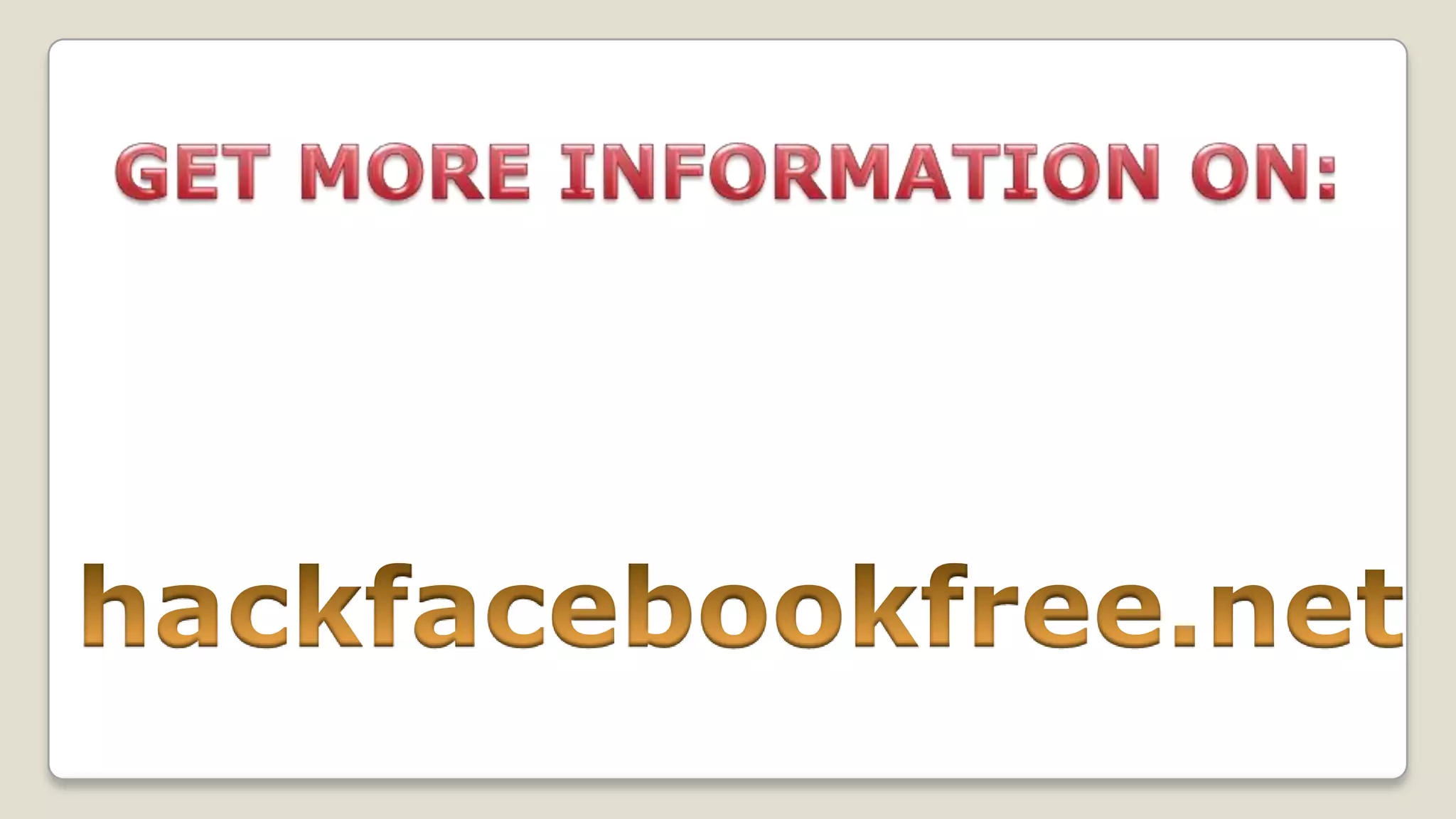 How to hack facebook account | PPT