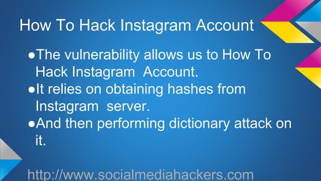 How To Hack instagram Account | PPT