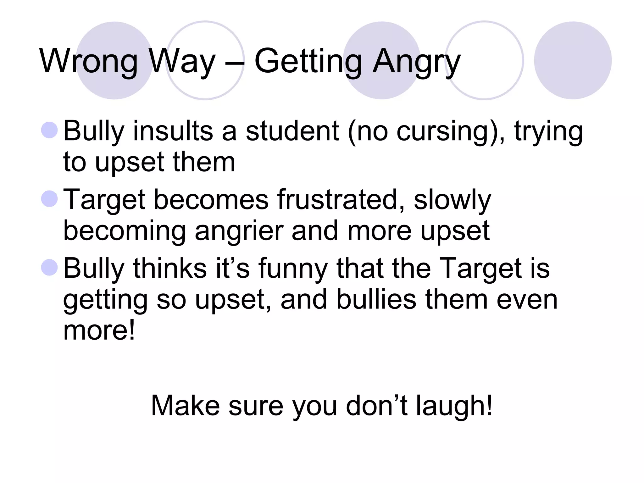 How to Handle Bullying | PPT