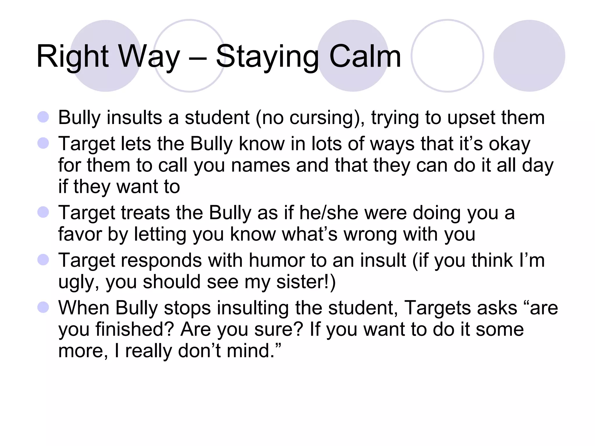 How to Handle Bullying | PPT