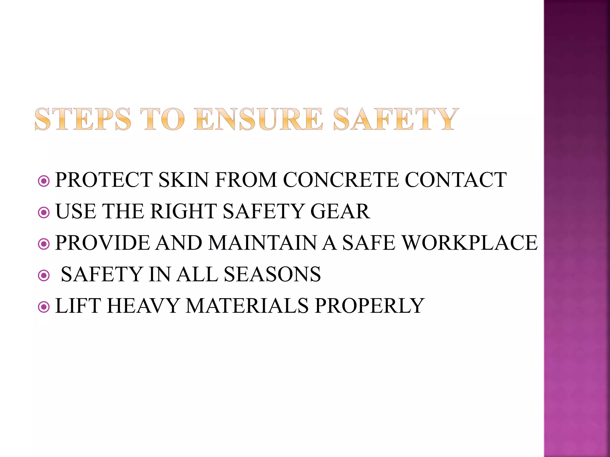 How to Handle Concrete Construction Hazards- Cal State Concrete | PPT