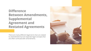 How to handle contract amendments | PPTX | Law