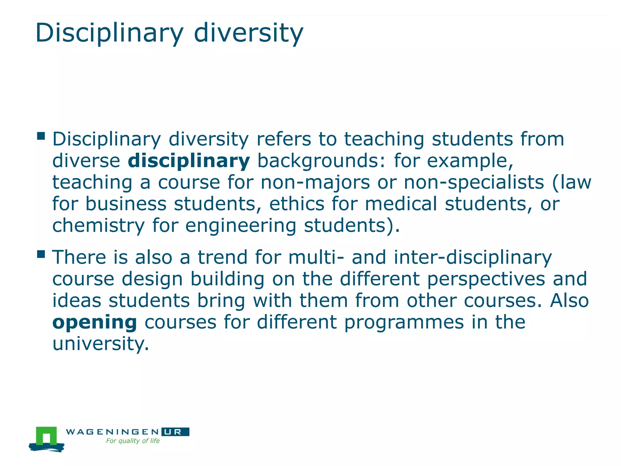 How to handle diversity in my classroom | PDF