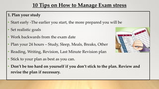 How to handle exam stress pune vsm | PPT