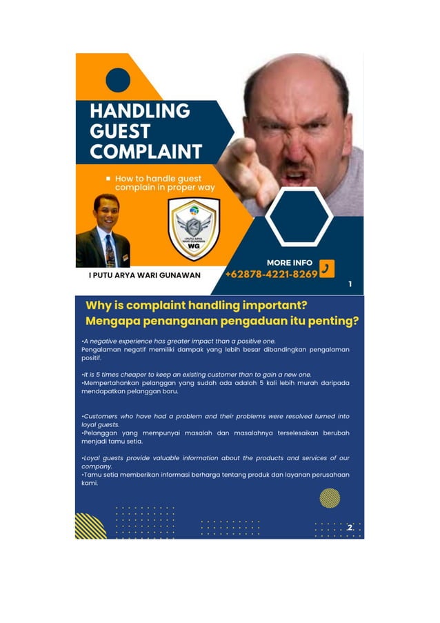 How to handle guest complaint to exceeding their expectation | PDF