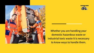 How to Handle Hazardous Waste Effectively | PDF