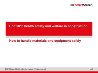 How to handle materials and equipment safely 2 | PPT