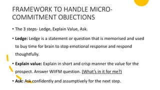 HOW TO HANDLE SALES OBJECTIONS | SELLING AND NEGOTIATION | PPTX