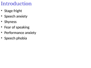 Effective Strategies to Overcome Stage Fear and Public Speaking Anxiety ...