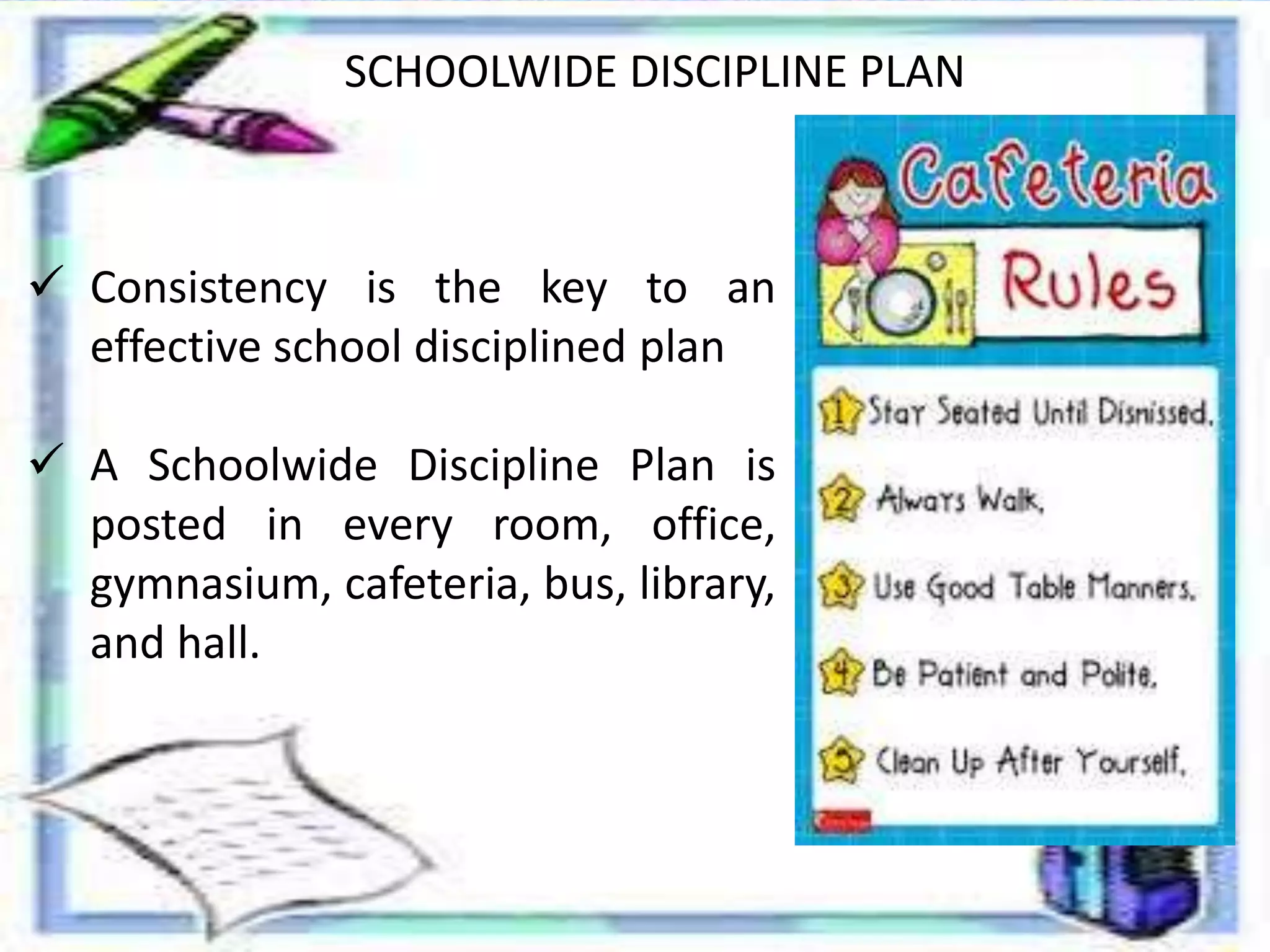 How to have an effective discipline plan | PPT