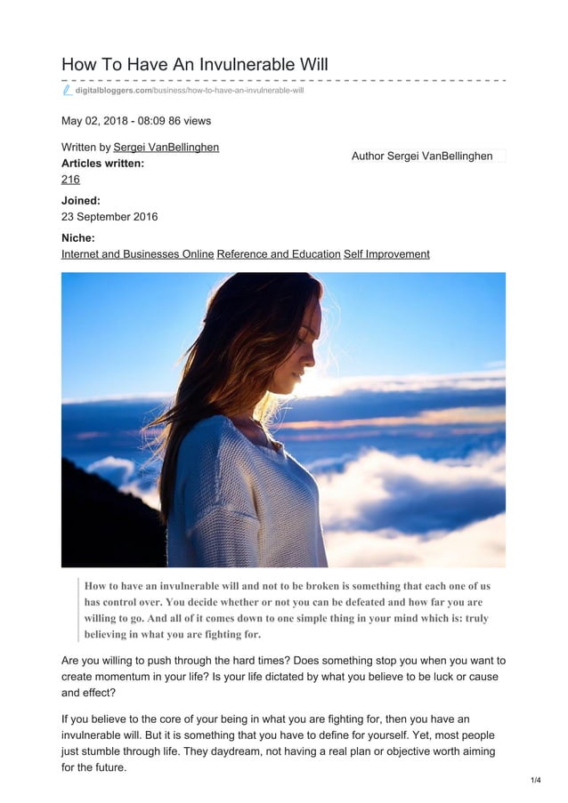 How to have an invulnerable will | PDF